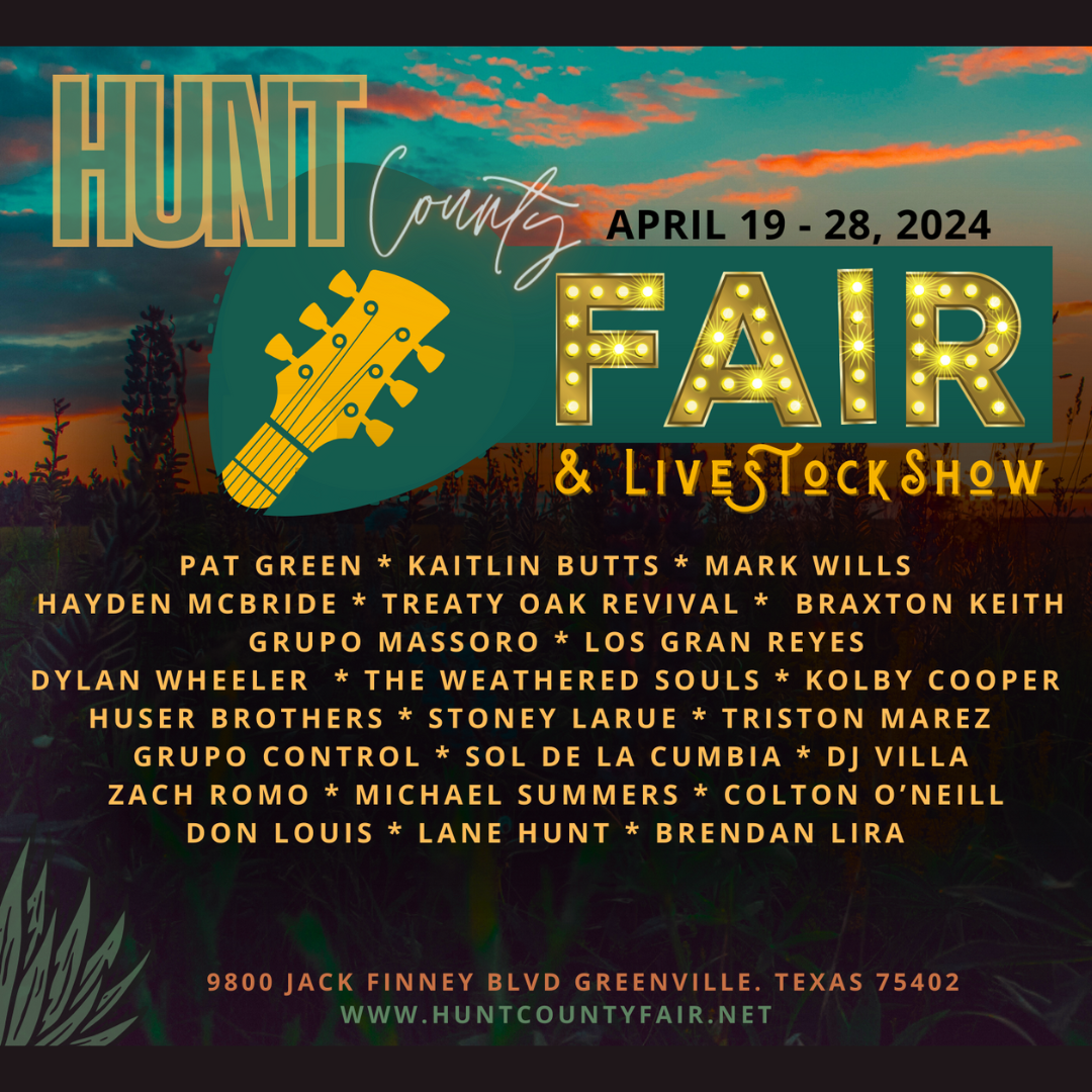 Live Music Lineup | Hunt County Fair & Livestock Show